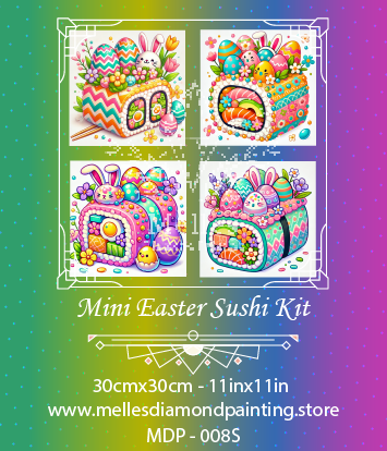 Mini Easter Sushi Kit - Premium Render – Melles Diamond Painting